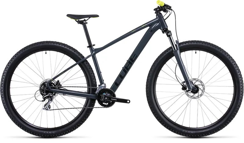 Cube Aim Pro Hardtail Mountain Bike Grey/Flashyellow 2022