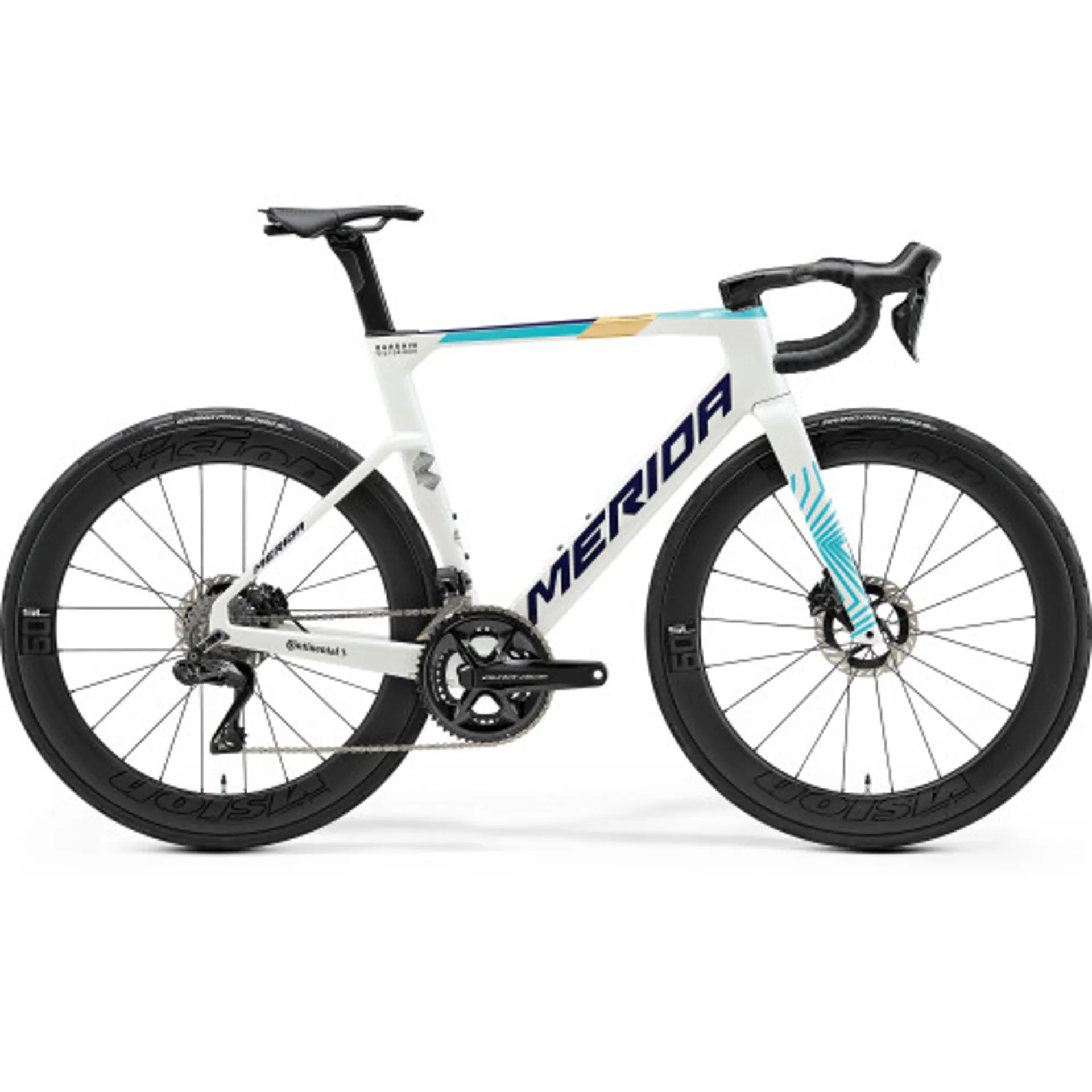 Merida Reacto Team Carbon Road Bike in Teal 2025